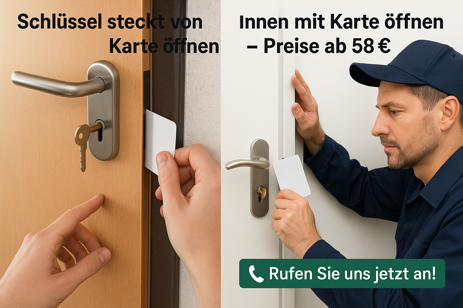 Schlüssel Steckt Von Innen Rausdrücken